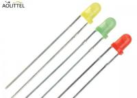 China 3mm Round Top LED Ultra Bright RGB White Clear Plug-in Light Emitting Diodes 30° 20mA for sale