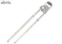 China 3mm Round Top LED Ultra Bright RGB White Clear Plug-in Light Emitting Diodes 30° 20mA for sale