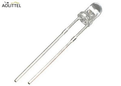 China 3mm Round Top LED Ultra Bright RGB White Clear Plug-in Light Emitting Diodes 30° 20mA for sale