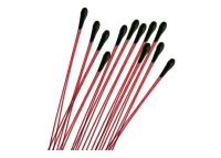 China Medical NTC Thermistor 30KOhm 3950 Bendable Enamelled Wire Miniature Sensor Bead Epoxy Coated for sale