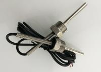 China 10K NTC Thermistor Temperature Sensor 1/2 NPT Thread 50mm Probe 1m Shielded Cable UL2464 for sale