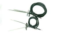 China Fridge Duct Micro Temperature Sensor 10K 3380 600mm Stainless Steel Flange Mount for Central Air Conditioning for sale
