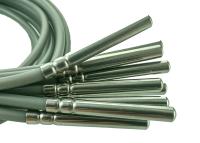 China RTD Class B PT100 Platinum Resistance Micro Temperature Sensor 2 Meter Length 6x50mm Stainless Steel 304 Housing for sale