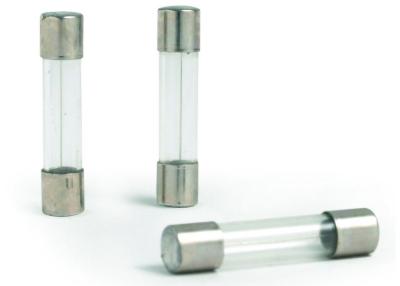 China 6.3Amp 250VAC 125VAC Quick Blow Fast Acting Glass Tube Fuse 6.35x30mm for Inline PCB Mount for sale