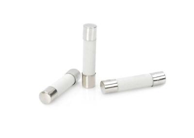 China 6.35x32mm Time Delay Ceramic Tube Fuse Link 10A 250V High Breaking Capacity 1000A Slow Blow for sale