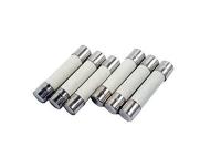 China 6.35x32mm Time Delay Ceramic Tube Fuse Link 10A 250V High Breaking Capacity 1000A Slow Blow for sale