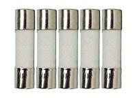 China 5.2x20mm Fast Acting Ceramic Tube Fuse 250VAC 3A Alloy Element Nickel Plated Brass Cap for sale