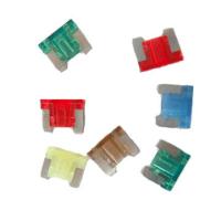 China Low Profile 10.9mm Mini Blade Fuse 15A Blue Zinc Alloy 32VDC for Automotive Passenger Car for sale