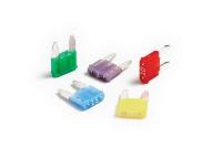 China Zinc Alloy Mini Auto Blade Fuse 32VDC 20A Yellow 11mm for Automotive Passenger Car for sale