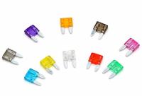 China Zinc Alloy Mini Auto Blade Fuse 32VDC 20A Yellow 11mm for Automotive Passenger Car for sale