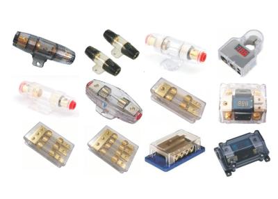 China Heavy Duty Multi ANL AGU 5AG Auto Fuse Holder 2 Way 3 Way 4 Way Automotive Inline Fuse Block 32V DC 300A for sale