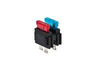 China Standard PCB Mount Quick Insert Nylon Stackable ATC ATO Auto Fuse Holder Block 1A-30A for sale