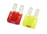 China Ultra-Small Automotive Blade Fuse 32V 10A Red Narrow Foot for Ford Tap Adapter Mini Fuse Holder for sale