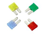 China Ultra-Small Automotive Blade Fuse 32V 10A Red Narrow Foot for Ford Tap Adapter Mini Fuse Holder for sale