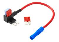 China Micro2 Micro II ATA Add A Circuit 32V 15A Inline Car Truck Mini Auto Fuse Holder UL1015 16AWG Red for sale