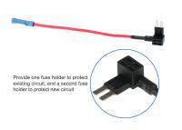 China Micro2 Micro II ATA Add A Circuit 32V 15A Inline Car Truck Mini Auto Fuse Holder UL1015 16AWG Red for sale