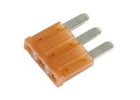 China Micro3 3 Pin Mini Blade Fuse 5A 7.5A 10A 15A 32V 2 Way Automotive Car Boat Fuse Tap Holder for sale
