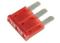 China Micro3 3 Pin Mini Blade Fuse 5A 7.5A 10A 15A 32V 2 Way Automotive Car Boat Fuse Tap Holder for sale
