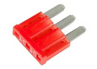 China Micro3 3 Pin Mini Blade Fuse 5A 7.5A 10A 15A 32V 2 Way Automotive Car Boat Fuse Tap Holder for sale