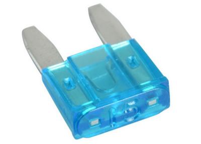 China UL Standard V-0 Mini Blade Auto Fuse 15A 32V Blue for Car Truck Boat DC Protection for sale
