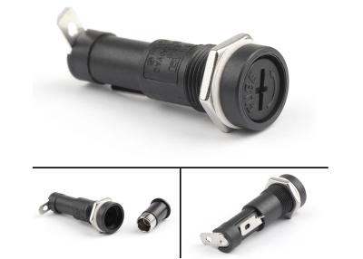 China Low Voltage Bayonet Horizontal R3-9 Panel Mount Fuse Holder 15A 250V for 6x30mm Ceramic Glass Fuse for sale