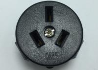 China White or Black PC Wall Argentina Electrical Socket 3 Poles Female Round Single Power Outlet 10A 250V Grounded 2500W for sale