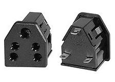 China Universal Grounded India Type D Travel Power Plug Adapter 6A 240V AC 3 Pin Triangular Outlet 50 Hz for sale