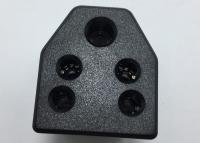 China Universal Grounded India Type D Travel Power Plug Adapter 6A 240V AC 3 Pin Triangular Outlet 50 Hz for sale