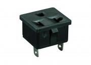 China Universal to Brazil Plug Adapter 3 Pin Grounded Type N Travel Converter 250V 13A Max for sale
