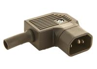 China IEC 60320 Rewireable Male Power Entry Connector 10A 250VAC 3PIN Screw Inlet AC Plug for sale