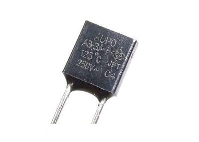 China Aupo Thermal Fuse Cutoff TF 125C 250V 3A A3-3A-F Plastic Case Thermal Links for Home Appliances for sale
