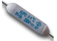 China Aupo P3-F Pico Subminiature Pellet Ceramic Thermal Fuse 125C 250V 2A Axial Leaded for sale
