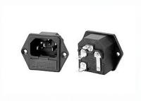China UL CUL VDE Approved IEC 60320 C14 AC Inlet 250V 15A with 10A 5x20mm Glass Fuse Holder for sale