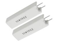 China High Alumina Ceramic Cement Fixed Wirewound Resistor 20W 500RJ 63x13x13mm for sale