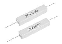 China High Alumina Ceramic Cement Fixed Wirewound Resistor 20W 500RJ 63x13x13mm for sale