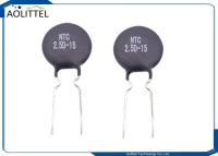 China Disc NTC Thermistor 2.5D-15 2.5 Ohm 15mm 7A Negative Temperature Coefficient Pitch 7.5mm for sale