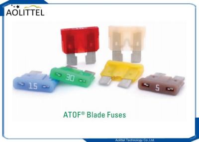 China PA66 ATOF Medium Blade Fuse 32V 1-40A Automotive Circuit Protection Replaces 257 ATO for sale