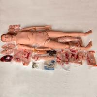 China Patients Care Demonstration Teaching Manikin for Military Wound Simulation Practice for sale