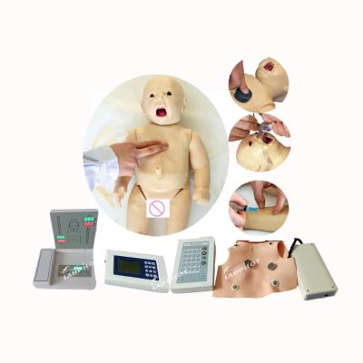 China Realistic Skin Simulation PALS Newborn Baby Manikin for Auscultation and ECG Training for sale