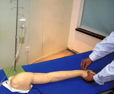 China Full-functional Advanced PVC Venous Transfusion and Injection Arm IV Training Model for sale