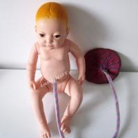 China Advanced PVC Placental Care Model Newborn Baby Manikin for Healthcare Professionals for sale