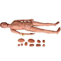 China Realistic Human Manikin for Teaching Trauma Simulator Burn Face and Fracture Wound Care for sale