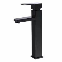China Modern Basin Mixer Faucet with Ceramic Valve Core SUS304 Stainless Steel Water Saving Bathroom Tap in Matte Black (J50H-ss black) for sale