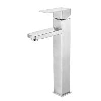 China Modern Basin Mixer Faucet with Ceramic Valve Core SUS304 Stainless Steel Water Saving Bathroom Tap (J50H-ss) for sale