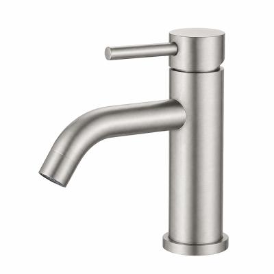 China Washbasin Basin Faucet with 304 Stainless Steel Body and 35mm Ceramic Cartridge Available in Multiple Surface Finishes for sale