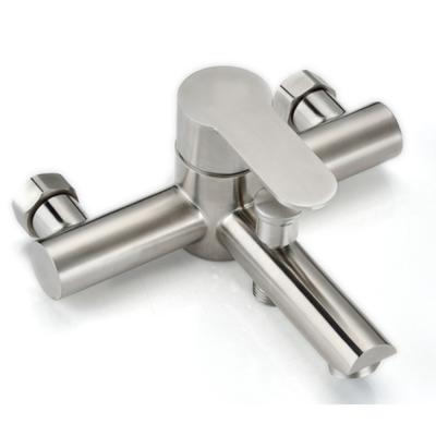 China SUS304 Stainless Steel Faucet Bath Shower Model SS04bs with 35mm Ceramic Cartridge and Wall Mounted Installation Fittings for sale