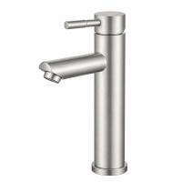 China High Durability SUS304 Stainless Steel Faucet with Ceramic Cartridge and Flexible Hose Set Available in Brushed Black Finishes for sale