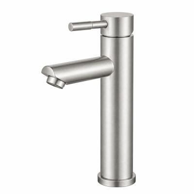 China High Durability SUS304 Stainless Steel Faucet with Ceramic Cartridge and Flexible Hose Set Available in Brushed Black Finishes for sale