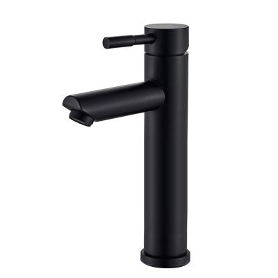 China High Durability SUS304 Stainless Steel Faucet with Ceramic Cartridge and Flexible Hose Set Available in Brushed Black Finishes for sale