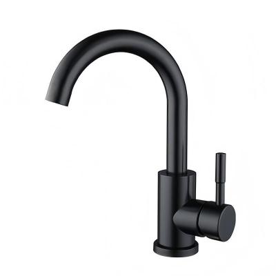 China Basin Faucet Constructed from 304 Stainless Steel with 35mm Ceramic Cartridge and Flexible Hoses Suitable for Washbasin for sale